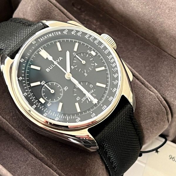 Bulova Archive Series Lunar Pilot Chronograph Men's Watch 96A225 ...