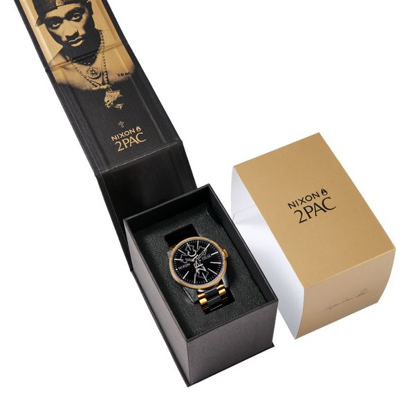 Nixon x 2Pac Tupac Sentry Two Tone 42mm Watch A1379-5196 | WatchCharts ...