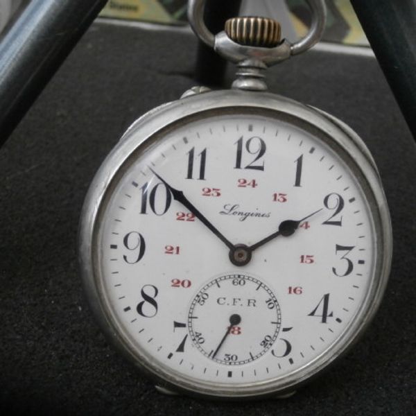 SOLD;LONGINES RAILROAD GRADE "Romanian Railways" Pocket Watch | WatchCharts