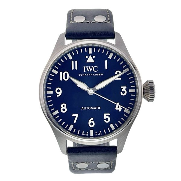 IWC Big Pilot Stainless Steel Blue Dial 43mm Automatic Menâ s Watch ...