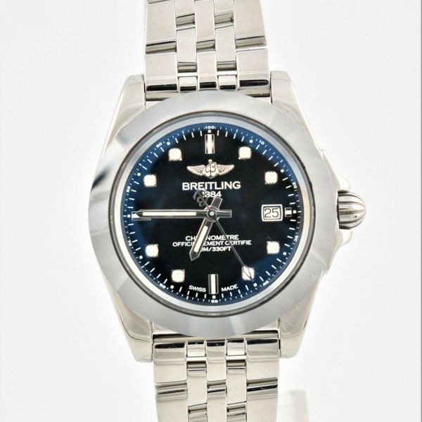 Breitling Galactic 32 Blue Diamond W71330 Quartz Ladies Watch ...
