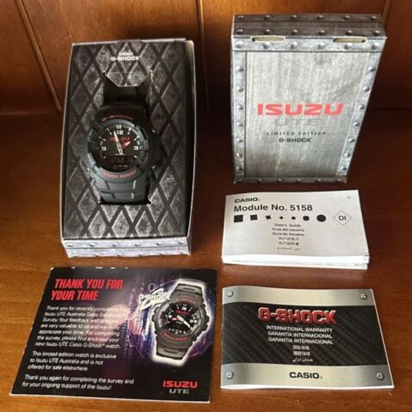 ISUZU Dmax Casio G-Shock Watch Brand New In Box With User Guide Limited ...