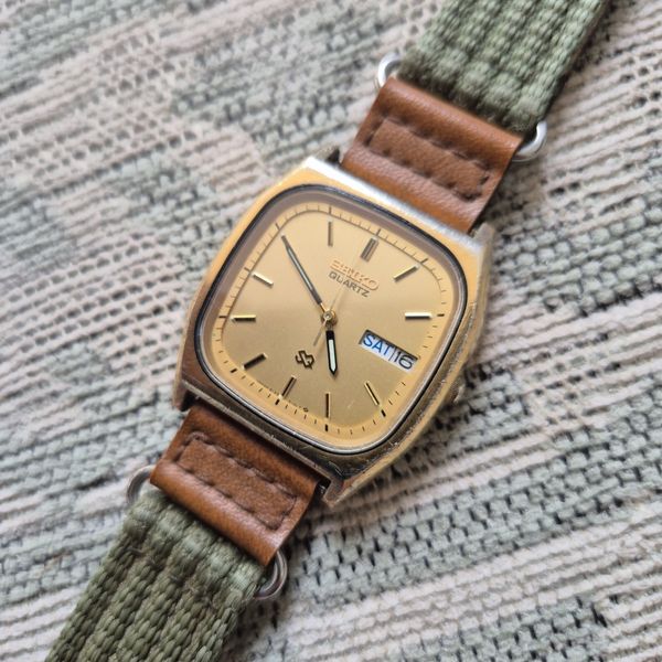 Mens Vintage Seiko Day Date Gold Plated Watch | WatchCharts Marketplace
