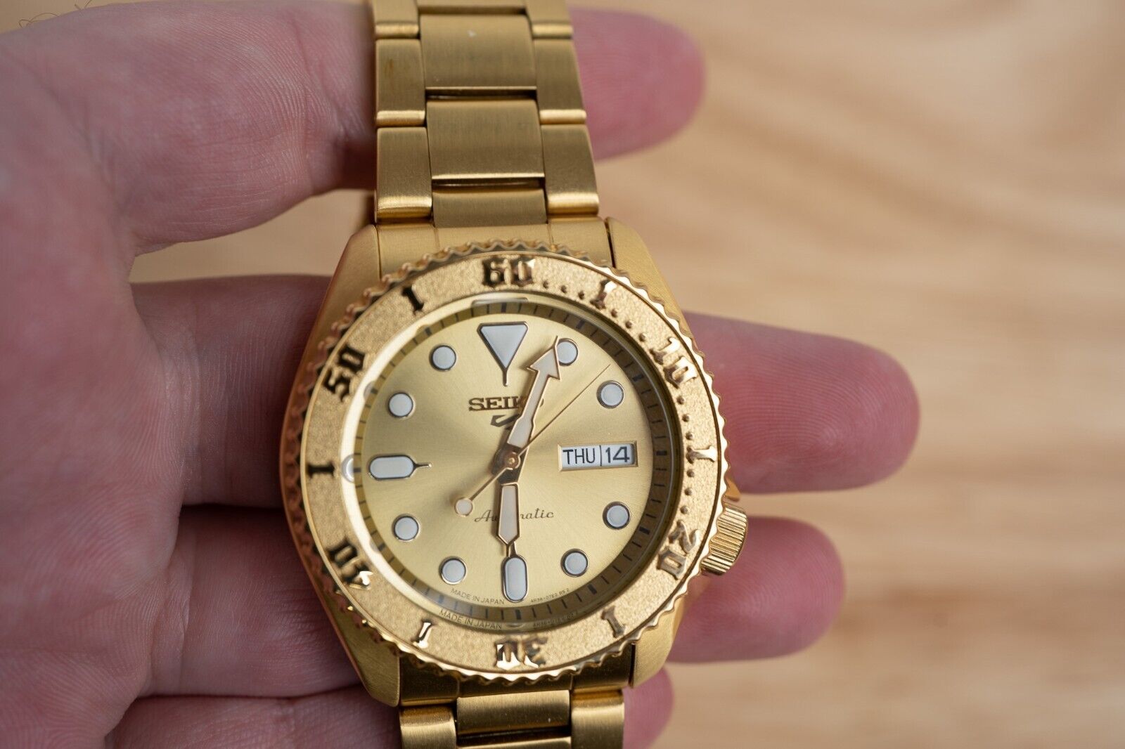 Seiko 5 Sports Gold Men's Watch - SRPE74 | WatchCharts Marketplace