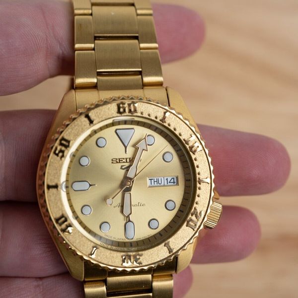Seiko 5 Sports Gold Men's Watch - SRPE74 | WatchCharts Marketplace