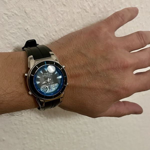 Casio Marine Gear MRP-700, Quartz Watch, Used, Stainless Steel. Moon ...