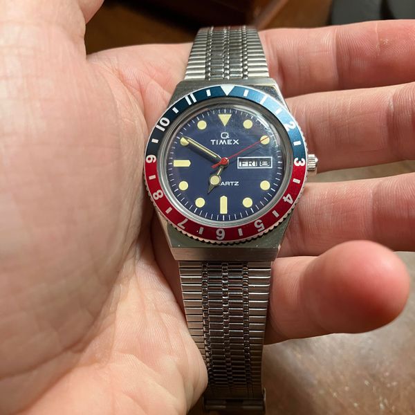 [WTS] Timex Q Reissue Pepsi Bezel 38 mm $85 | WatchCharts Marketplace
