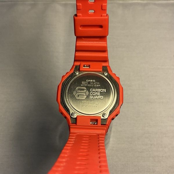 Casio G-Shock GA-2100 RED Quartz Ana-Digi Men's Watch - USA Seller ...