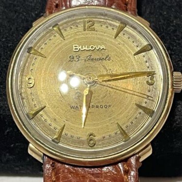 Vintage Bulova 23 Jewels 10KT. R.G.P. Self Winding Menâ s Watch Working ...