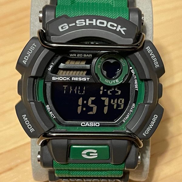 [WTS] Casio G-Shock GD-400-3 Green Black Bullbar Negative Display ...
