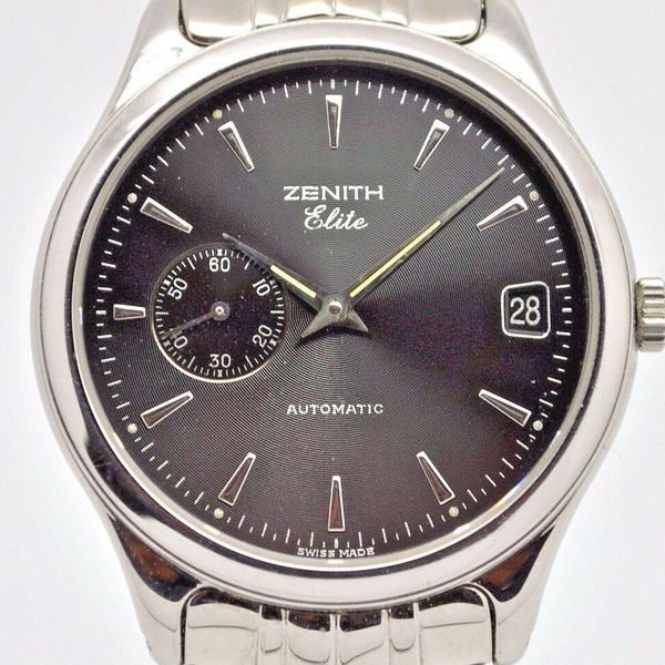 Zenith Elite Automatic 90/02.0040.680 Gents stainless steel watch 26 ...