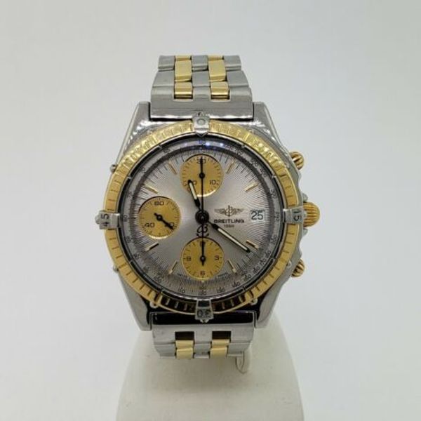Authentic Breitling Chronomat Watch D13048 18KT Gold And Steel ...