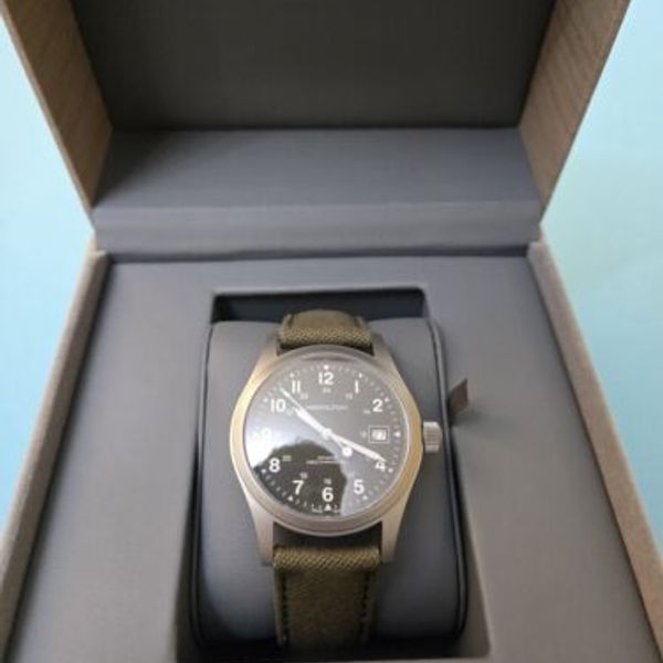 Hamilton Khaki Mechanical Field Green Men's Watch - H694390 ...