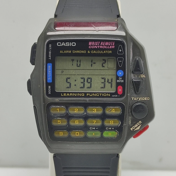 CASIO CMD-40B WRIST REMOTE CONTROLLER 1175 ALARM CHRONO VINTAGE WATCH ...