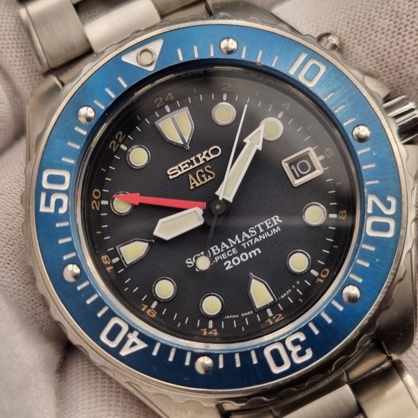 Seiko SCUBAMASTER 'Stingray' 5M45-6A30 Dec 2000 Diver Watch Kinetic AGS ...