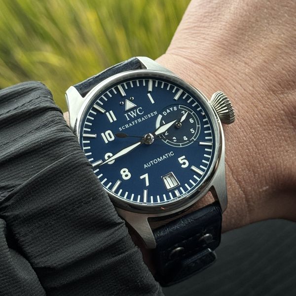 FS: IWC Big Pilot Platinum 5002-02 - blue dial | WatchCharts Marketplace