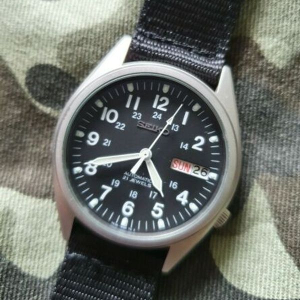 Seiko 5 Vintage Military Field Watch 36mm SNX427K / snx427 7s26-00D0 ...