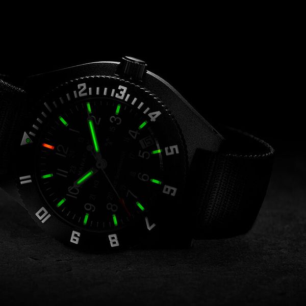 USMC Navigator Aviation Marathon Watch Sage Green H3 Sapphire Semper ...