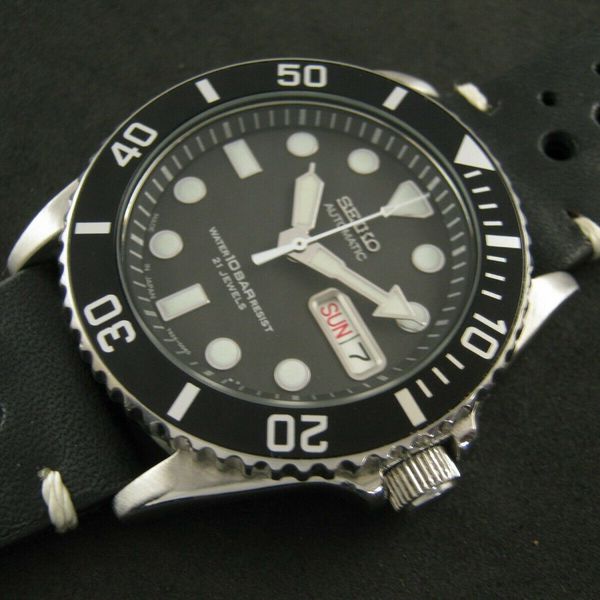 SEIKO SKX031 7S26-0040 10Bar Diver's Automatic Day Date Authentic Men's ...