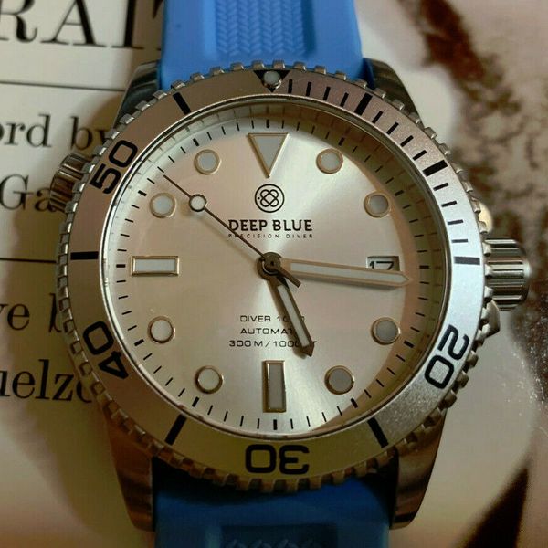 Deep Blue Diver 1000 40mm men's automatic wrist watch | WatchCharts ...
