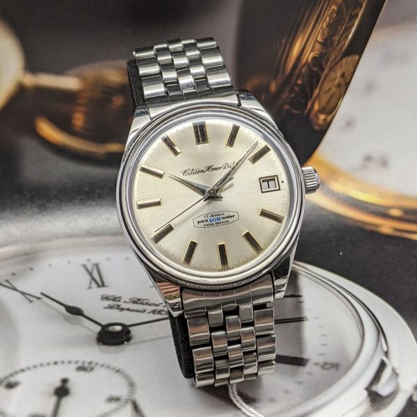 CITIZEN HOMER DATE PARA 40M WATER PARA SHOCK 17 JEWELS HAND WINDING 1964's | WatchCharts