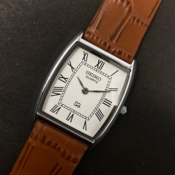 Vintage Seiko Slim Tonneau Tank Quartz Men's Watch - (FREE SHIPPING ...