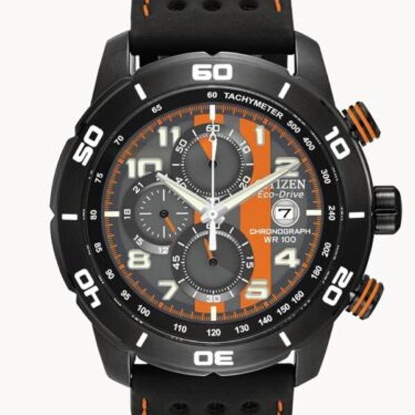 Citizen Eco-Drive Primo CA0467-11H Black And Orange Men's 45mm Racing ...