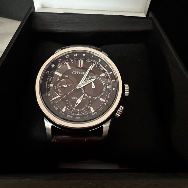 Citizen Men's Eco-Drive Calendrier Classic Watch 12/24 Hour Time (W ...