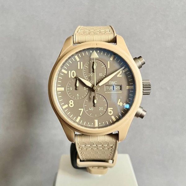 WTS LNIB IWC Mojave Desert 44.5mm Sand Ceramic Top Gun Pilot ...