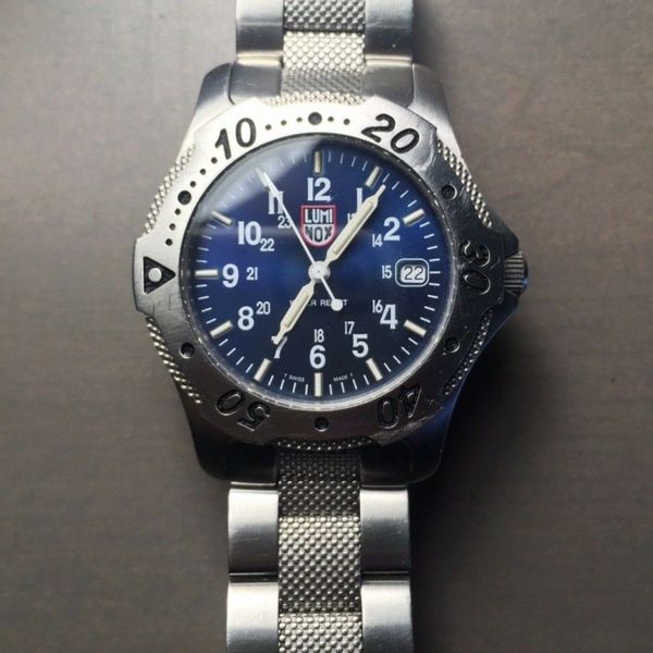 LUMINOX Marine Series 1590 vintage stainless, diver, tritium lum ...