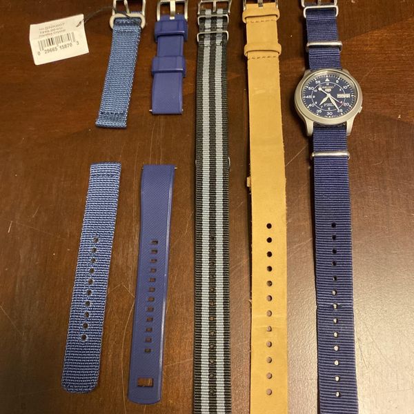 [WTS] Blue face Seiko SNK807 - optional extra straps (Barton rubber ...
