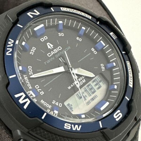 Casio Mens Quartz Twin Sensor 47mm Ana-Digital Watch SGW500H-2BV *DOES ...