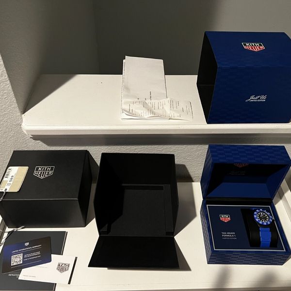 Kith TAG Heuer Formula 1, Limited Edition, Blue, 35 mm, 1 of 825 ...