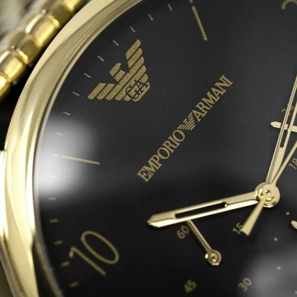 New Emporio Armani Mens's Watch AR1893 Gold Stainless Steel ...