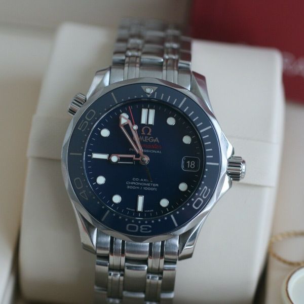 Omega Seamaster Blue Co-axial Cal 2500 212.30.36.20.03.001 & Papers ...
