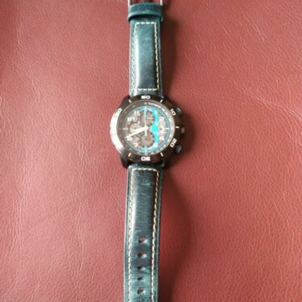 CITIZEN Eco-Drive PRIMO CA0467-03E Chronograph WR100 Blue Mens Wrist ...