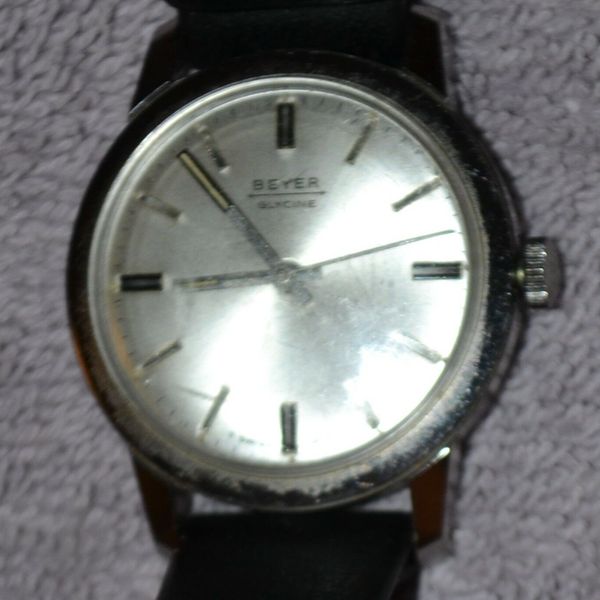 Vintage glycine watch beyer antimagnetic incabloc swiss made 931941 ...