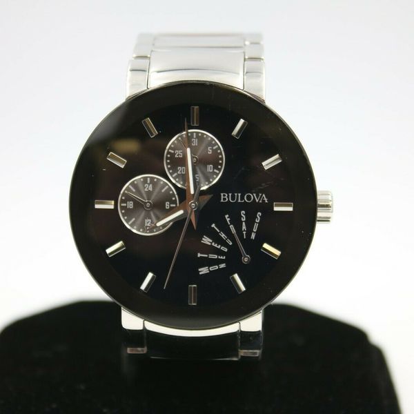 Bulova Men's Futuro Retrograde Date Stainless Steel Watch - 96C105 ...