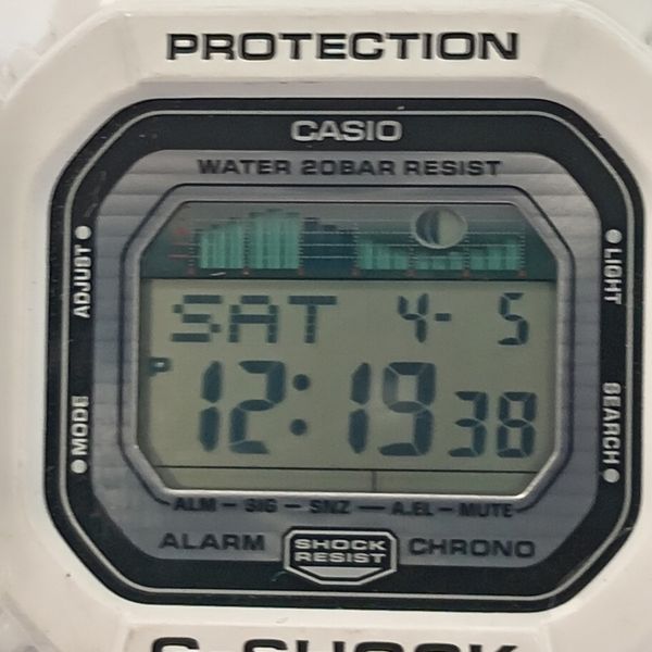 Casio G-Shock GLX-5600 White Digital Watch Shock Resist 20 Bar Day Date ...