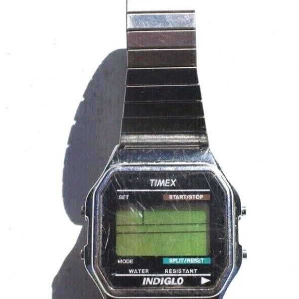 Timex Classic Retro Vintage Digital Watch Indiglo CR2016 Cell ...