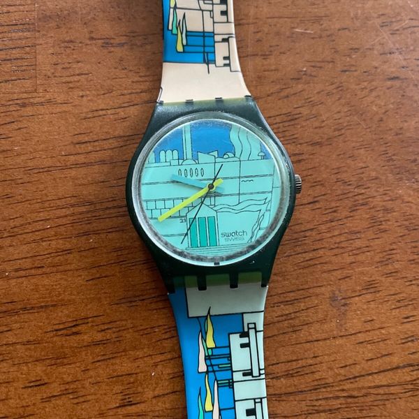 VINTAGE 1990 Swatch Metroscape GN109 Watch | WatchCharts Marketplace