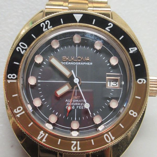 Bulova 97B215 Oceanographer Devil Diver 41mm Rose Gold-Tone Stainless ...