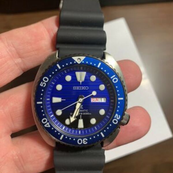 Seiko SRPC91 Save The Ocean Turtle Diver Mens Watch Blue Dial Black ...