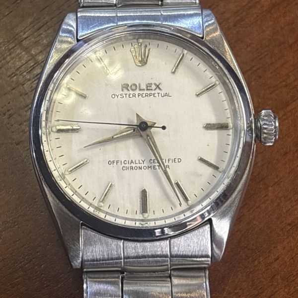 1959 Rolex Stainless Steel Oyster Perpetual 6564 34MM Silver dial ...