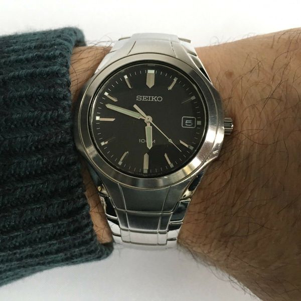 Seiko Quartz Men's Watch Water Resistant 100M - 7N42 - ODEO ...
