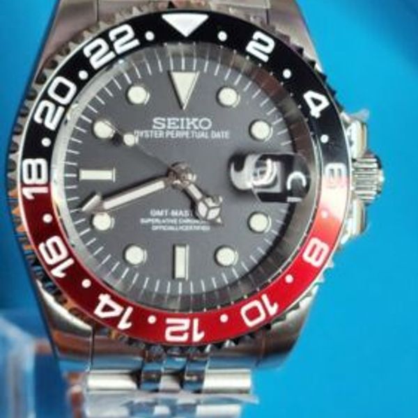 SEIKO MOD COKE NH34 AUTOMATIC MOVEMENT SAPPHIRE CRYSTAL BRAND NEW 40MM ...