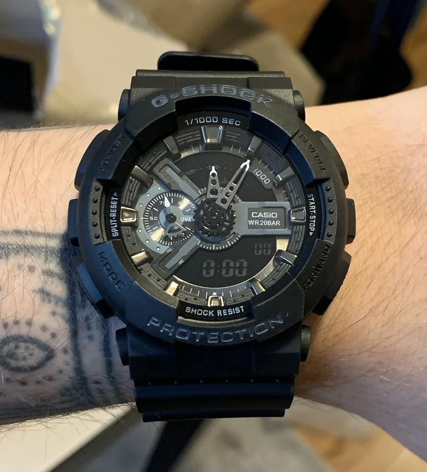 [WTS] NEW G-Shock GA110-1B, analog-digital hybrid | WatchCharts Marketplace