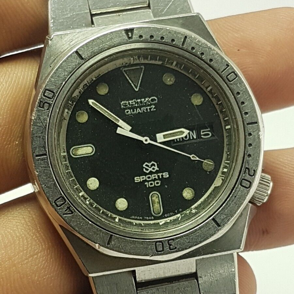 Excellent Condition Seiko Sports Classic Bracelet Mens Gents Wrist Watch | WatchCharts