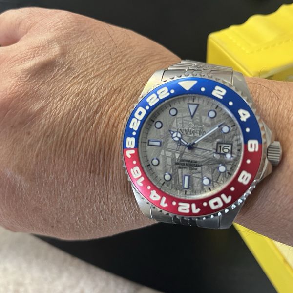 Invicta Pro Diver Automatic Men's 45mm Meteorite Dial Pepsi Bezel Watch ...