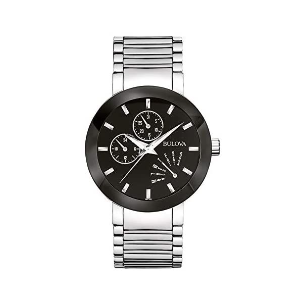 Bulova Watch Bulova Watch Men's Men's Bulova Men's 96C105 Black ...